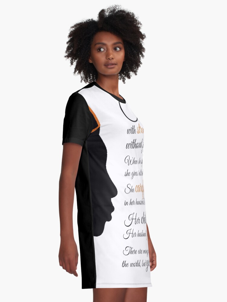 Proverbs 31 Woman Graphic T Shirt Dress For Sale By Bassetown Art