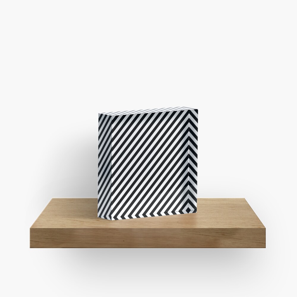 "Black and White Diagonal Stripes" Journal for Sale by starrylite ...