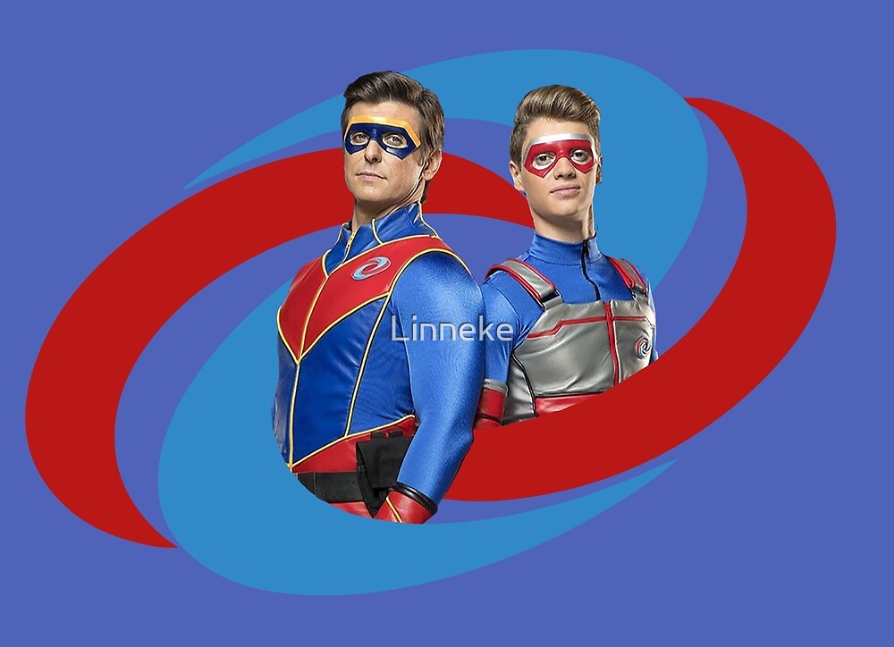 "Captain Man and Kid Danger - Logo" by Linneke | Redbubble