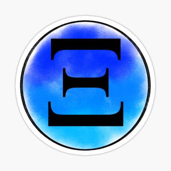 "Xi Greek Letter Sticker " Sticker for Sale by unlimitedc | Redbubble