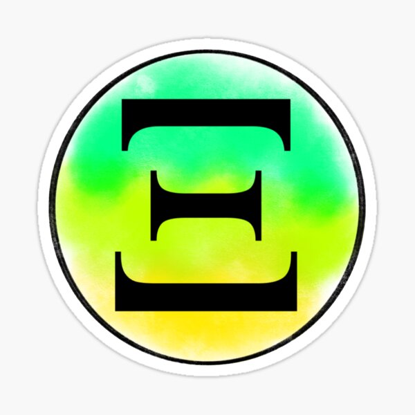 "Xi Greek Letter Sticker " Sticker by unlimitedc | Redbubble