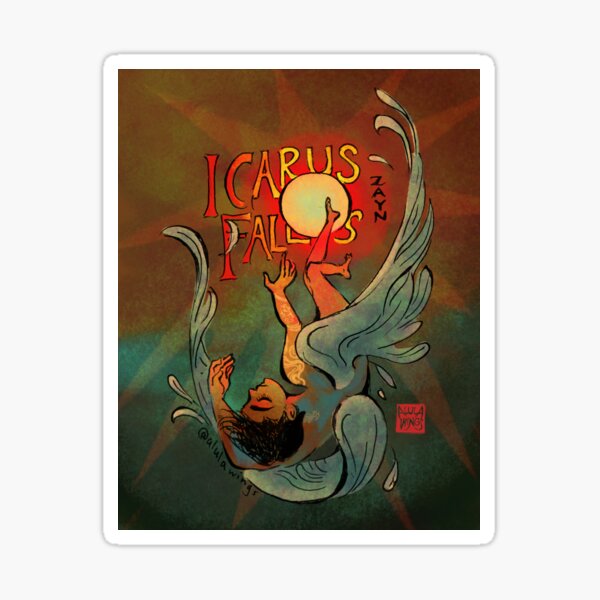 "Icarus" Sticker for Sale by alulawings | Redbubble