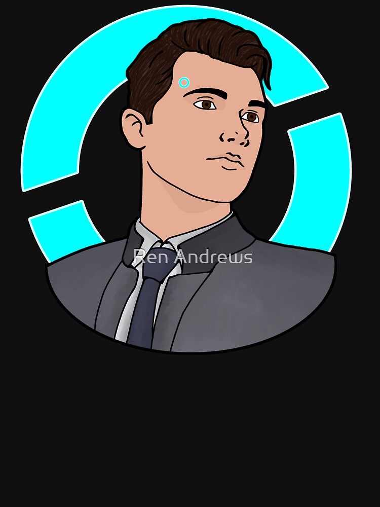 "DETROIT: Become Human - Connor RA9" T-shirt by RensDigitalArt | Redbubble