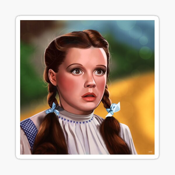 "Judy Garland Wizard of Oz Dorothy" Sticker for Sale by MrPlantagenet ...