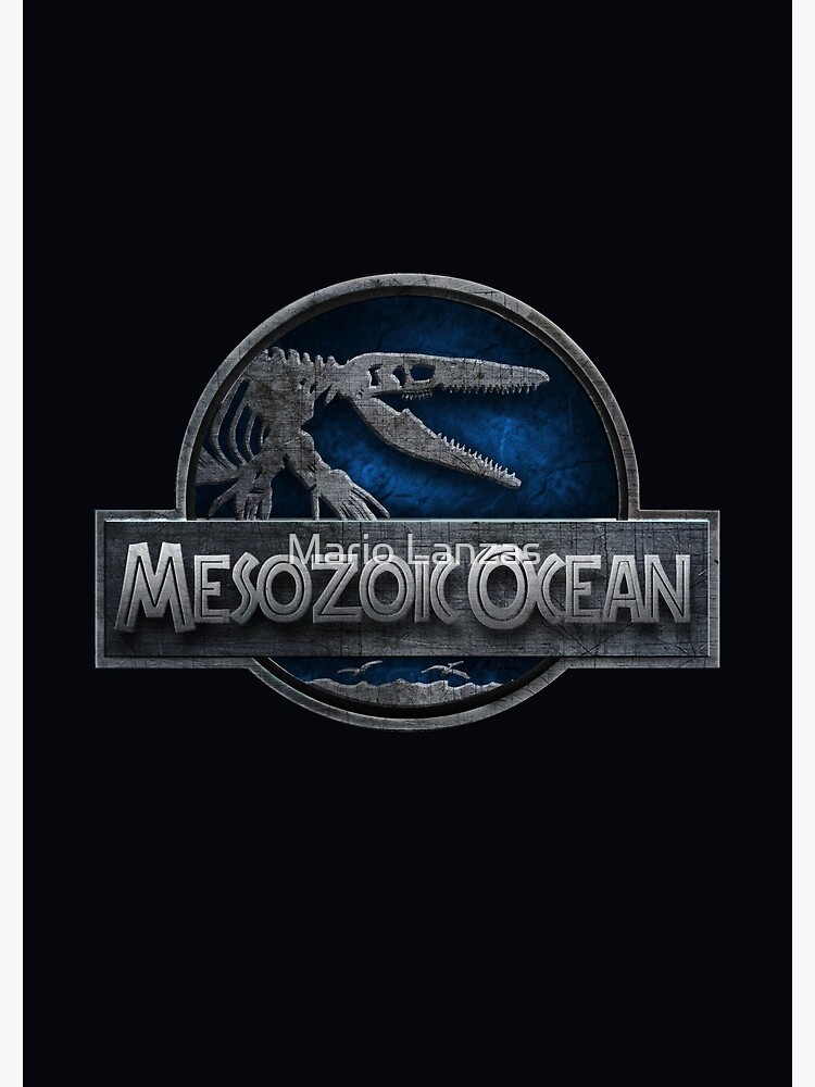 "Mesozoic Ocean. Mosasaurus Logo." Spiral Notebook for Sale by ...