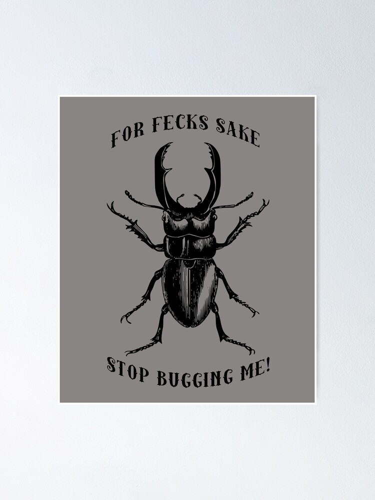 "For Fecks sake stop bugging me" Poster by leeannelowe | Redbubble