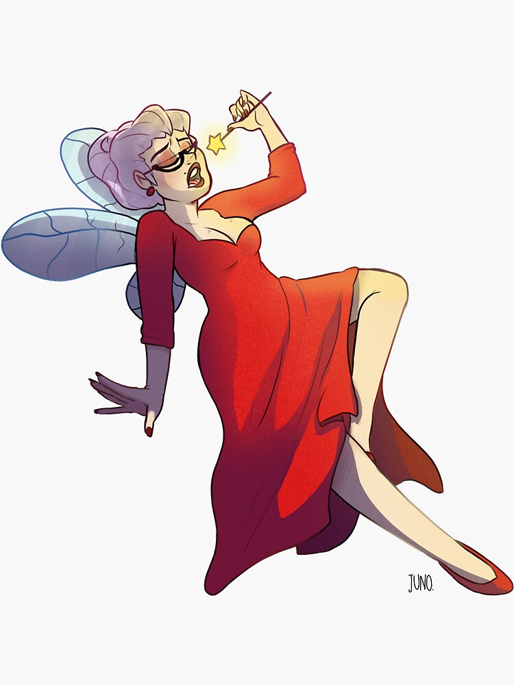 "Shrek 2 Fairy Godmother" Sticker for Sale by deepcheese | Redbubble