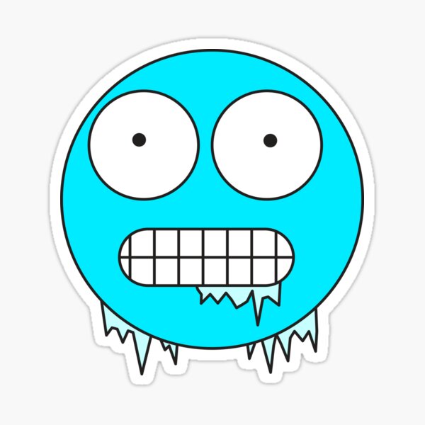 "Freezing " Sticker for Sale by mud1017 | Redbubble