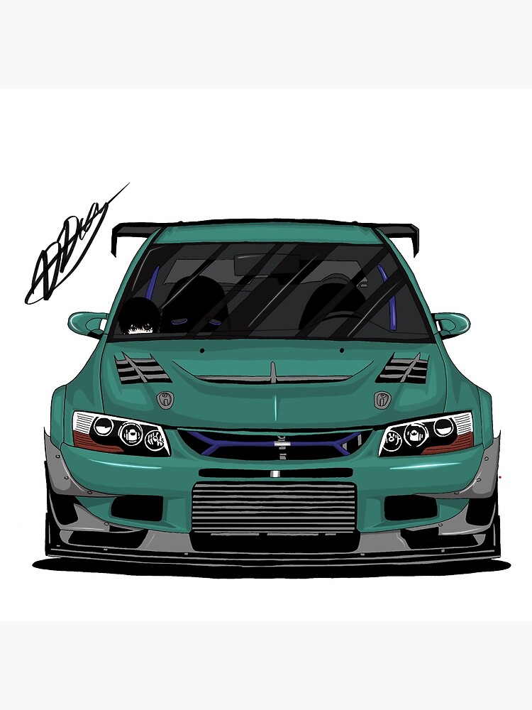 "Evo 9" Poster by Nerdydezzy | Redbubble