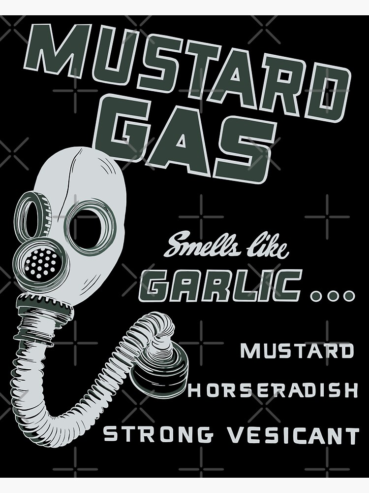 "Mustard Gas" Sticker for Sale by DrFilloy | Redbubble