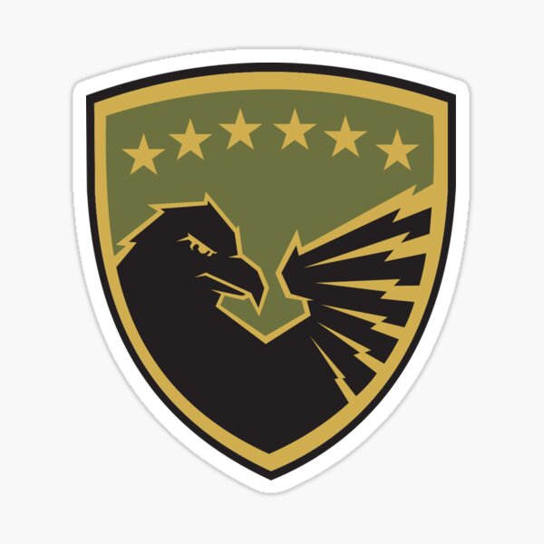 "kosovo army logo wappen shirt albania uck uqk kosova" Sticker for Sale ...