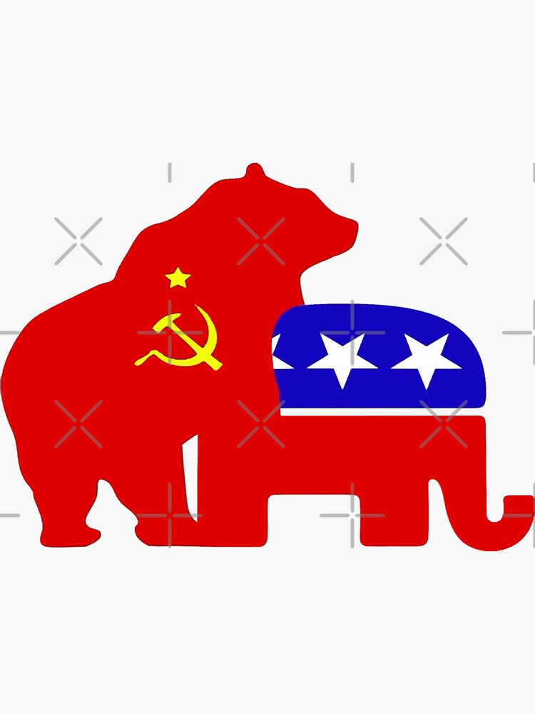 "Mother Russia Owns the GOP" Sticker for Sale by ToyoTees | Redbubble