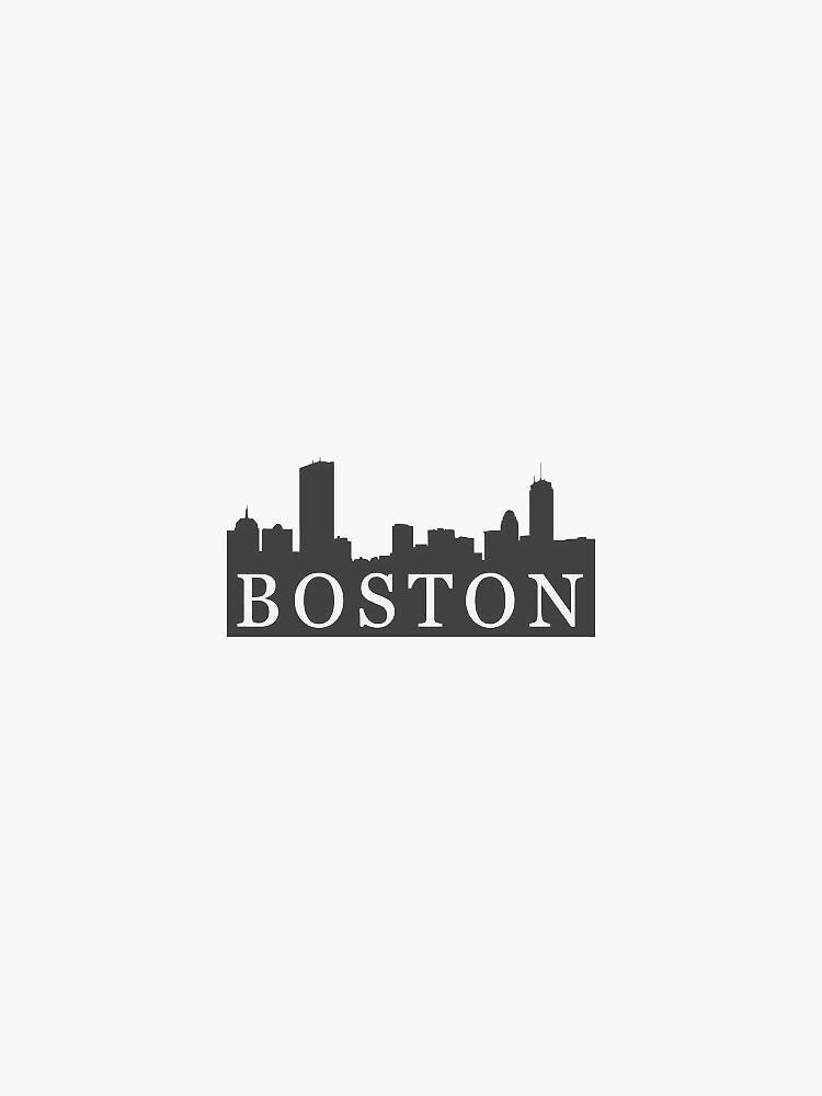 "Boston City" Sticker for Sale by marblequeen | Redbubble