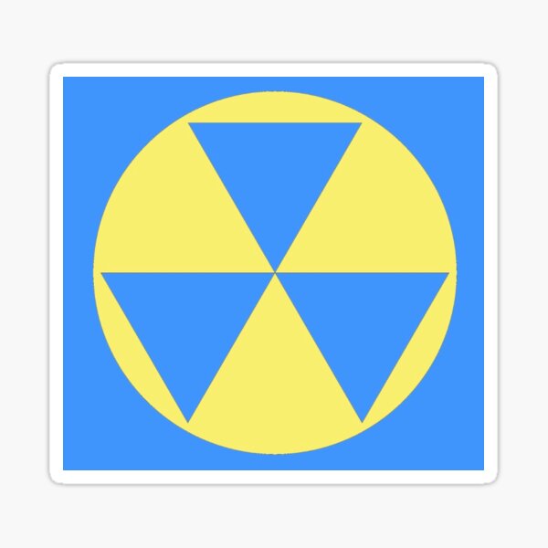 "Fallout Colored Radioactive Insignia" Sticker for Sale by ...