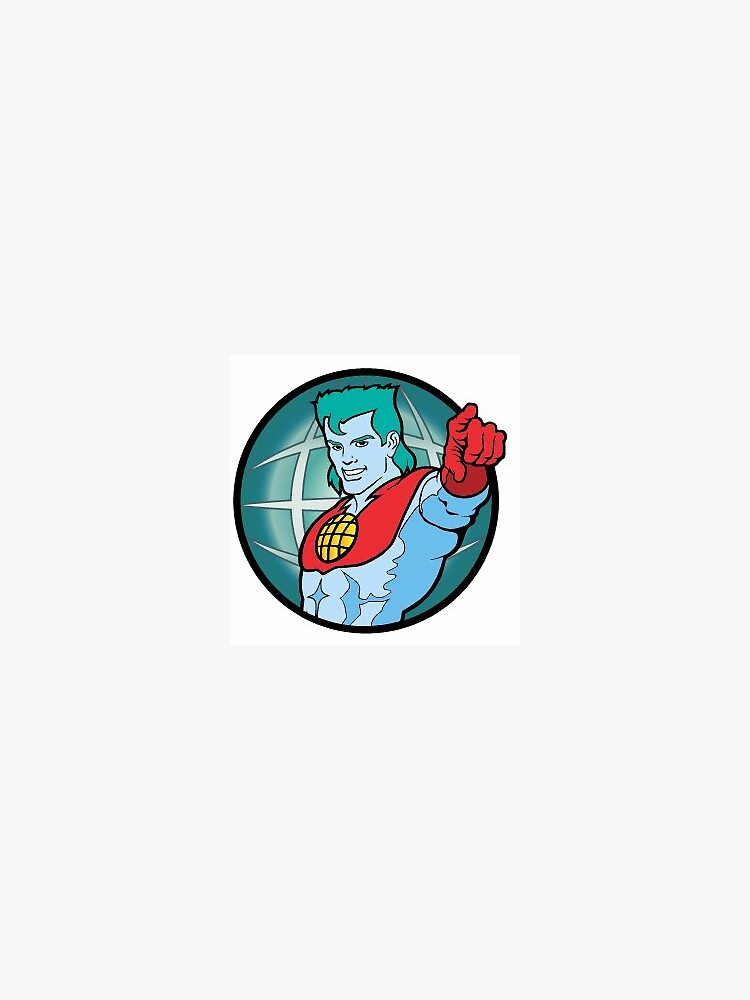 "Captain Planet" Sticker for Sale by RadicalAM | Redbubble
