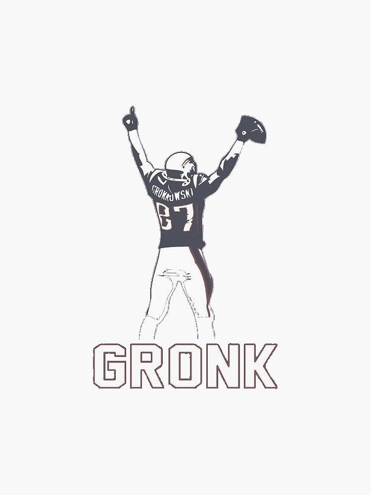 "Gronk" Sticker for Sale by marblequeen | Redbubble