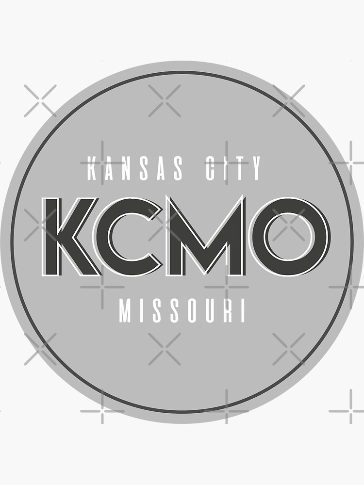 "KCMO Circle - Grayscale" Sticker for Sale by rileydoyle | Redbubble
