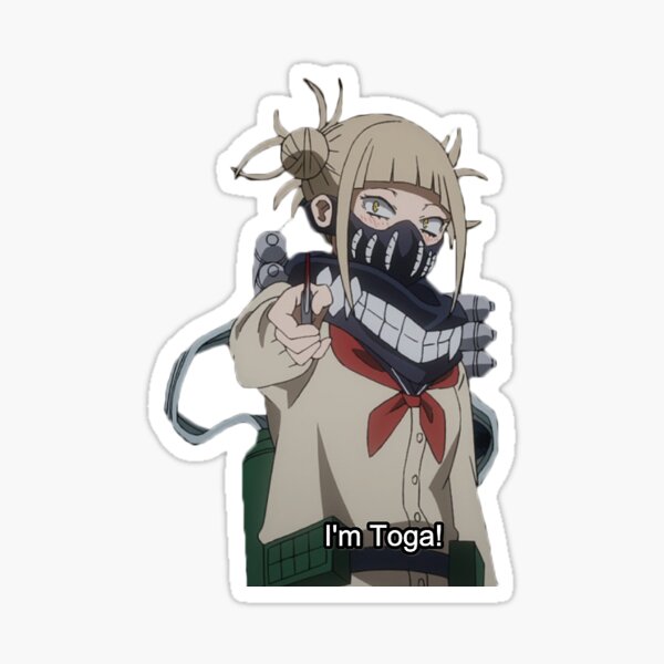"Toga" Sticker for Sale by perfectwaifu | Redbubble