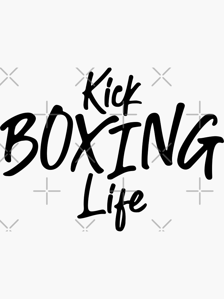 "Kick Boxing Life" Sticker by TheArtism | Redbubble