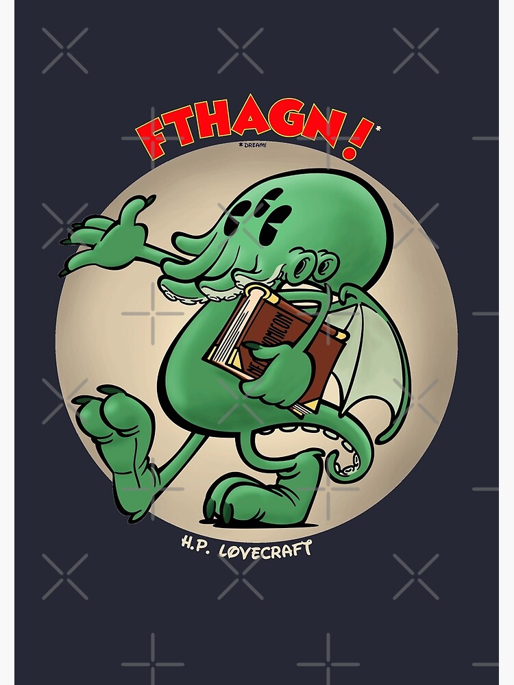 "Vintage cartoon Cthulhu - color" Photographic Print by Captainsmog ...