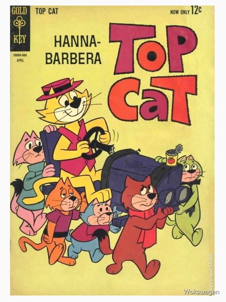 "Top Cat" T-shirt for Sale by Wokswagen | Redbubble | top cat t-shirts ...