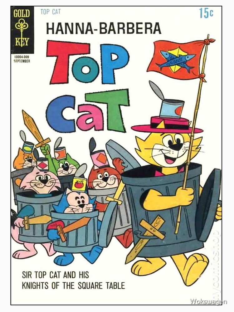 "Top Cat" T-shirt for Sale by Wokswagen | Redbubble | top cat t-shirts ...