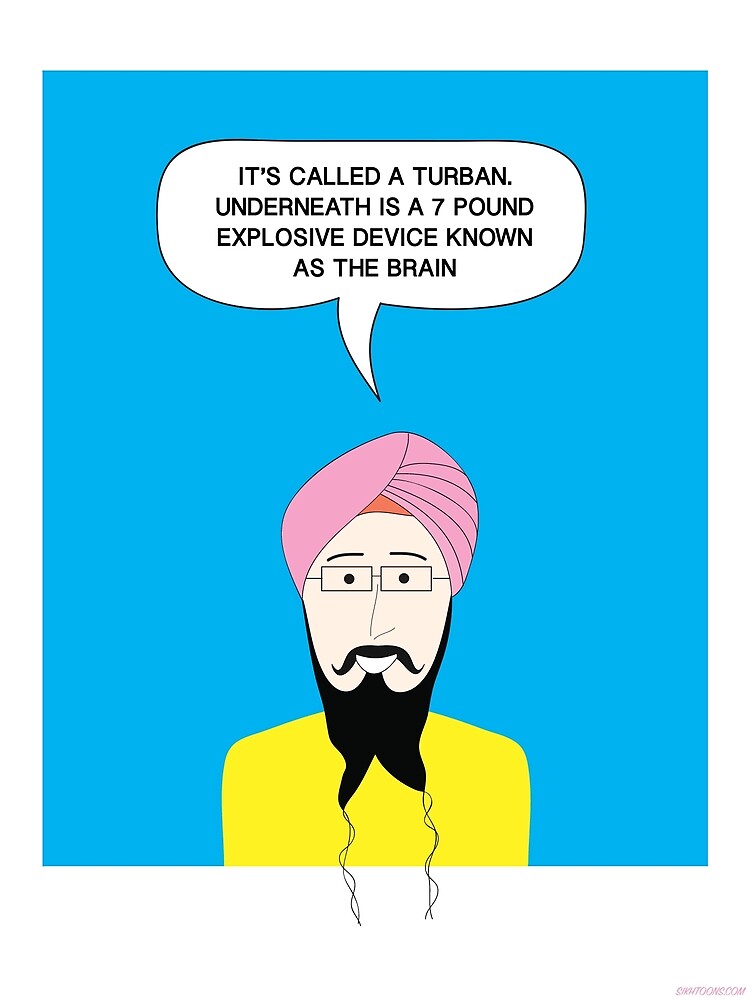 "What under the Turban?" Poster for Sale by sikhcaptain | Redbubble