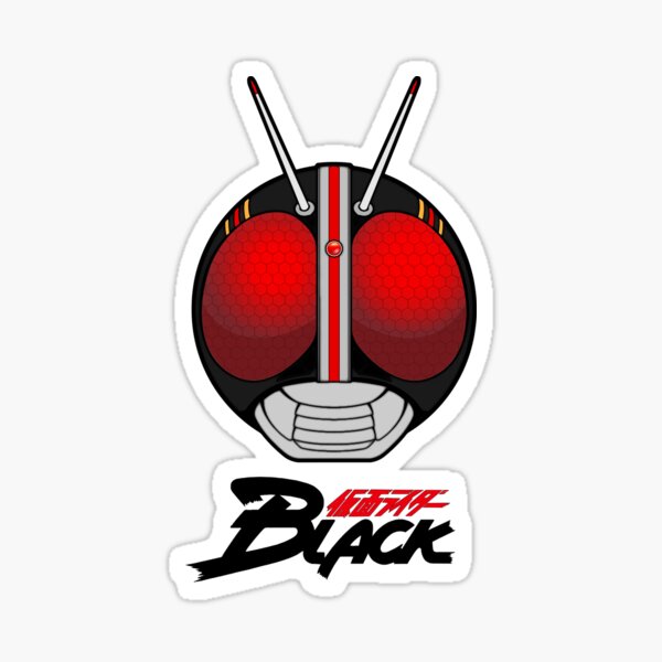 "Kamen Rider Black" Sticker for Sale by Kyz Bubble | Redbubble
