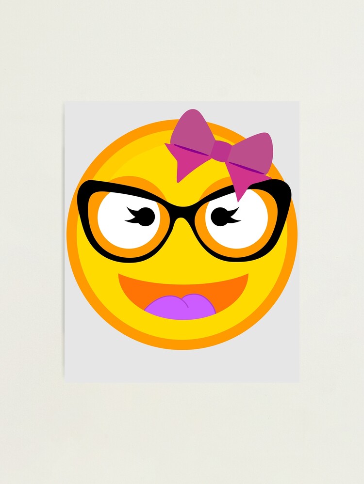 Smileys Mit Nerdbrille Nerd Face Emoji Clever Emoticon Mit Brille
