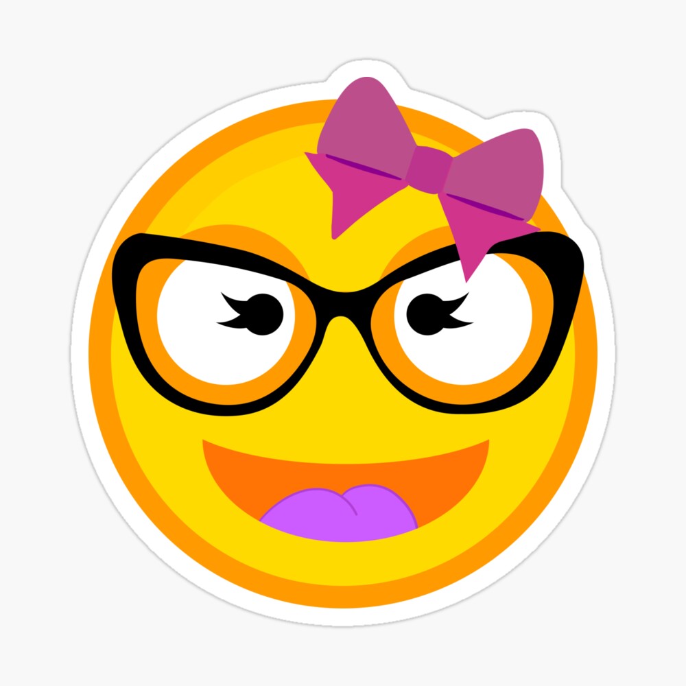 Smileys Mit Nerdbrille Nerd Face Emoji Clever Emoticon Mit Brille