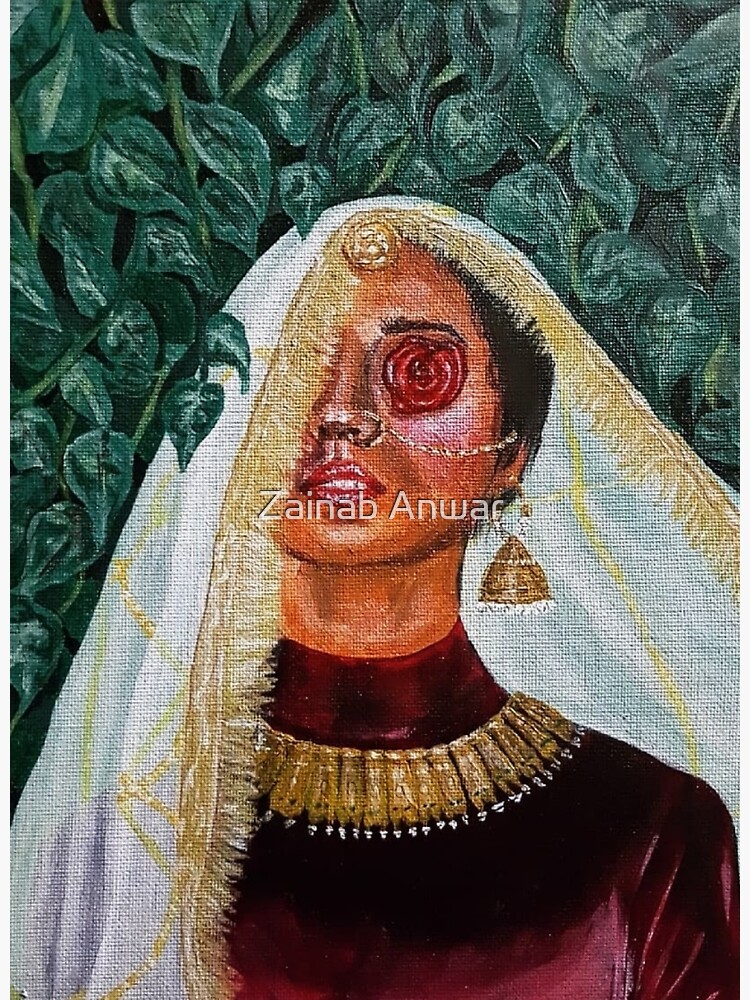 "Self Portrait" Poster for Sale by Zainab Anwar | Redbubble