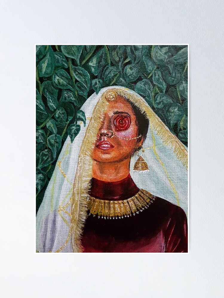 "Self Portrait" Poster for Sale by Zainab Anwar | Redbubble