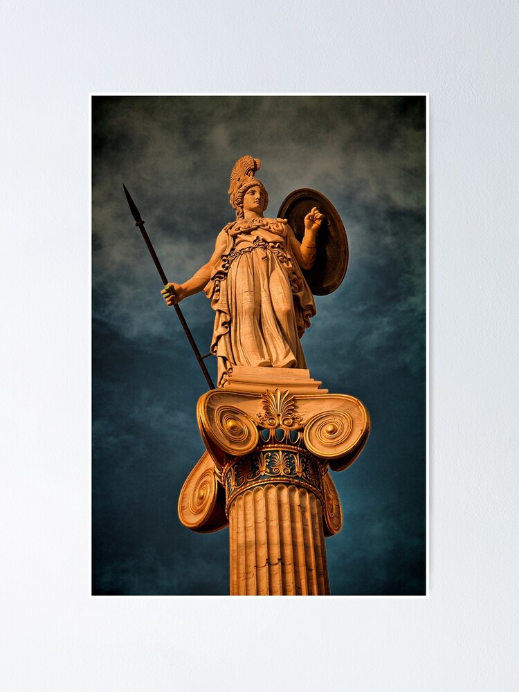 "Greece. Athens. The statue of Athena." Poster for Sale by vadim19 ...