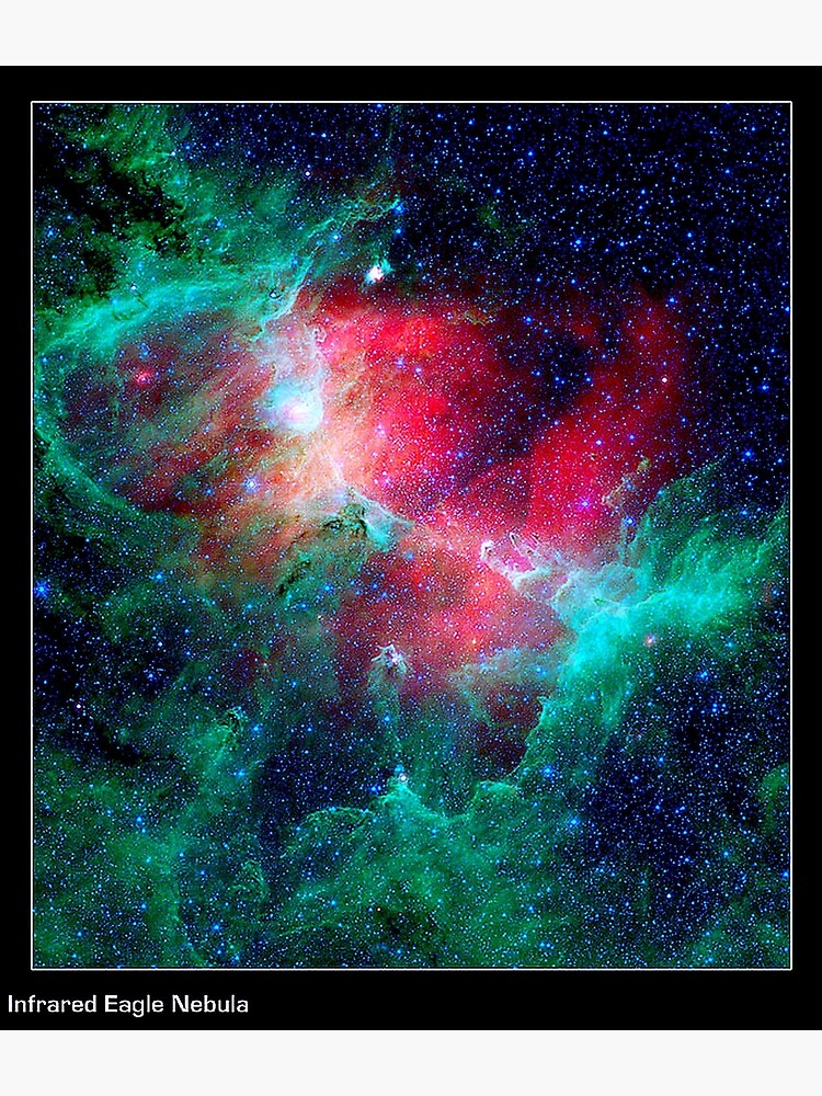 STAR CONSTELLATIONS : Vintage Infrared Eagle Nebula Print Premium Matte ...