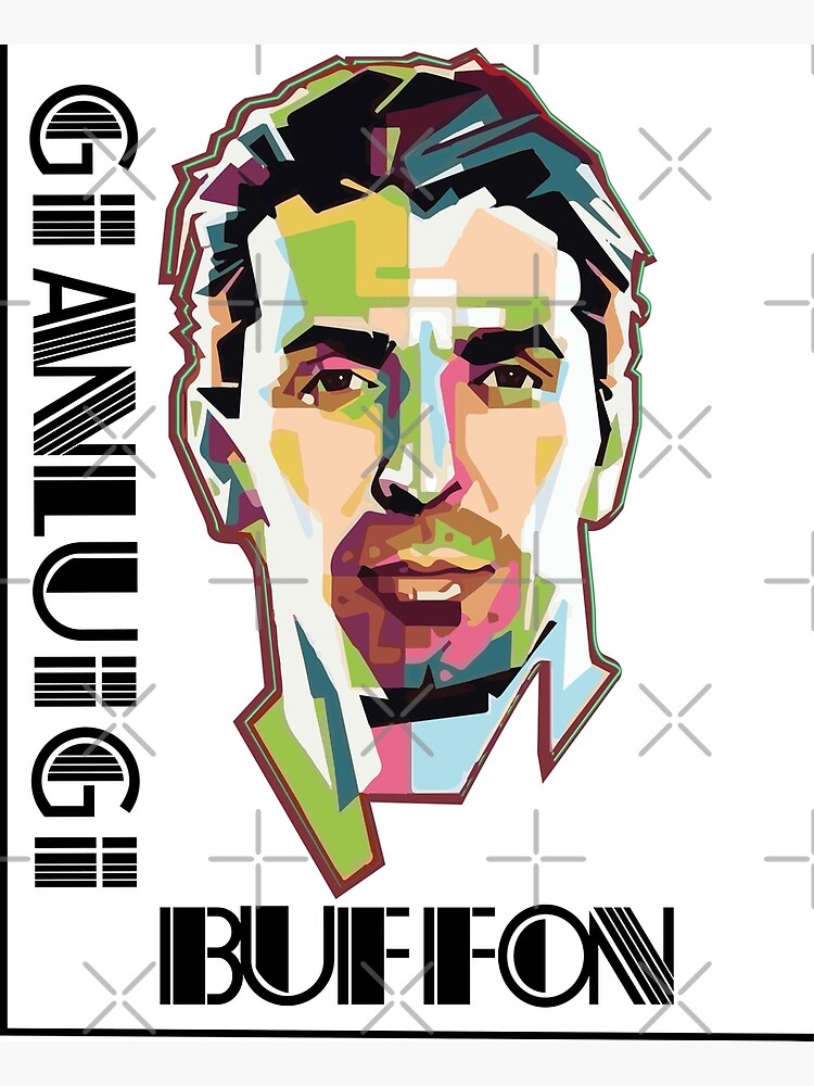 "Gianluigi Buffon portrait , Gigi Buffon" Poster by kartickdutta101 ...