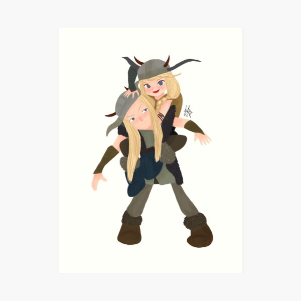 "Tuffnut x Ruffnut Thorston" Art Print by liajung | Redbubble