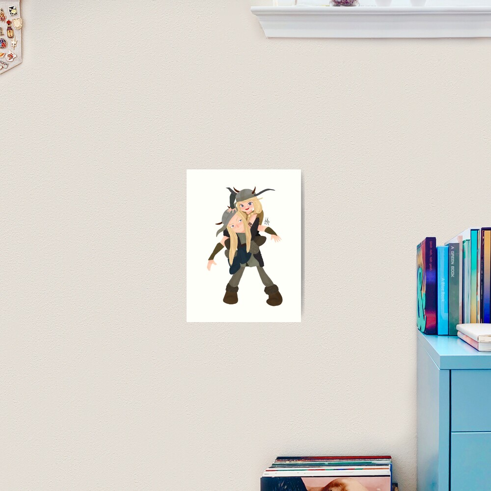 "Tuffnut x Ruffnut Thorston" Art Print by liajung | Redbubble