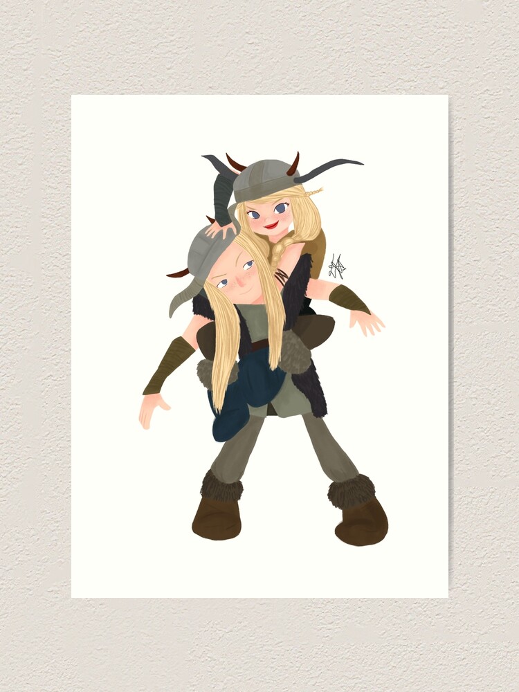 "Tuffnut x Ruffnut Thorston" Art Print by liajung | Redbubble