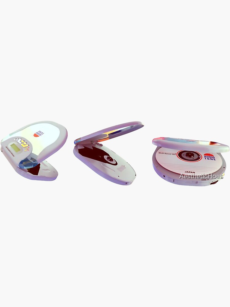 "CD mp3 player" Sticker for Sale by AestheticHoes | Redbubble