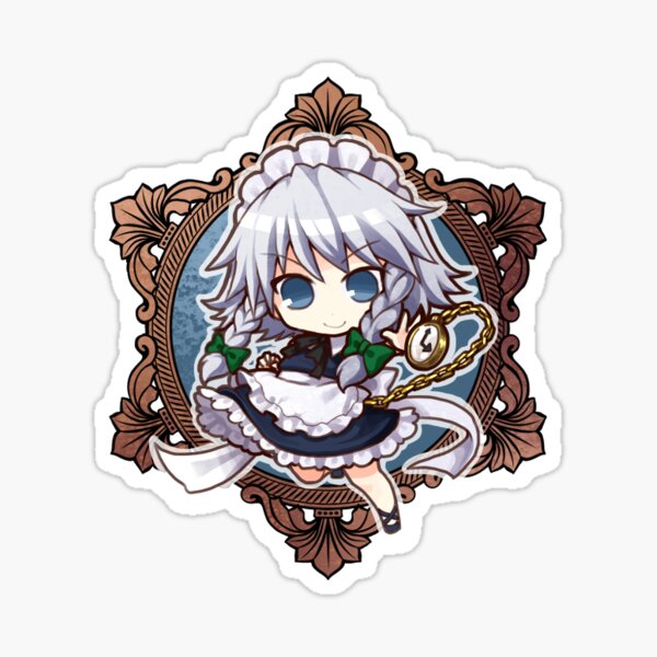 "Sakuya Izayoi" Sticker for Sale by KokoroPopShop | Redbubble