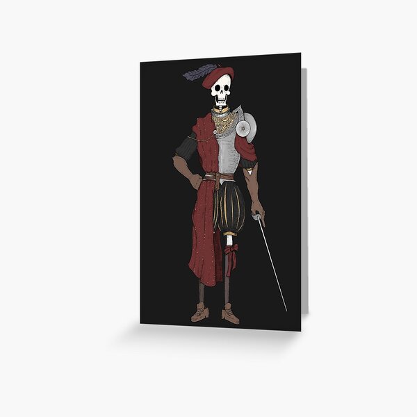"Cadaver - Skeleton Knight" Greeting Card for Sale by kaslwood | Redbubble
