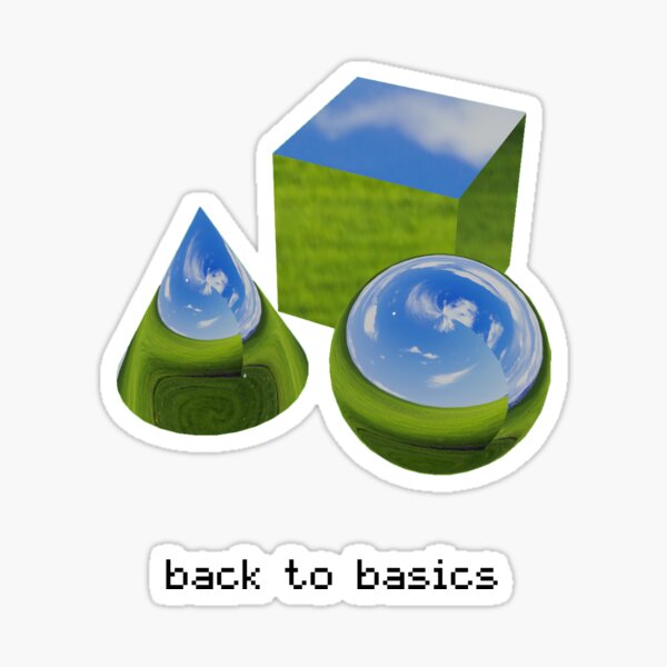 "Back To Basics.png" Sticker for Sale by Aurawra | Redbubble