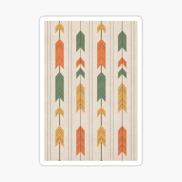 "Aztec Arrow Pattern, Boho, Ethnic" Sticker for Sale by banginT | Redbubble