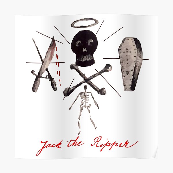 "Jack The Ripper Symbol Letter " Poster for Sale by cliocrescente ...