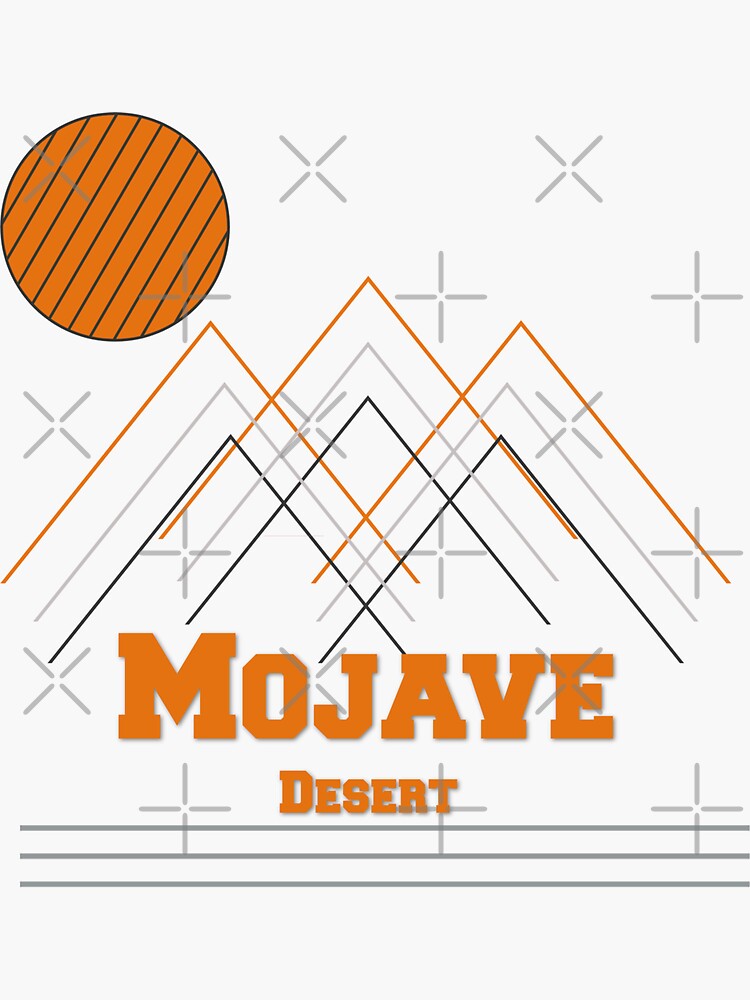 "Mojave Desert" Sticker for Sale by KrazyDazey | Redbubble