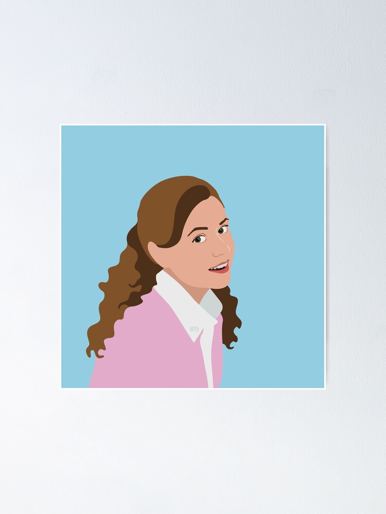 "Pam Beesly, the office " Poster for Sale by theofficeshop | Redbubble
