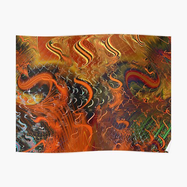 "Chaos Theory Fractal Art" Poster by bragova | Redbubble