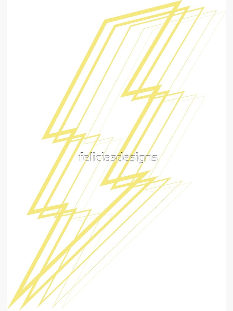 "Yellow Lightning" Poster by feliciasdesigns | Redbubble