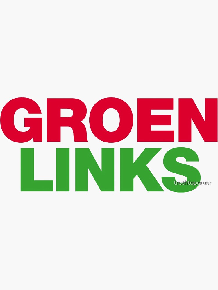 "GroenLinks" Sticker for Sale by truthtopower | Redbubble