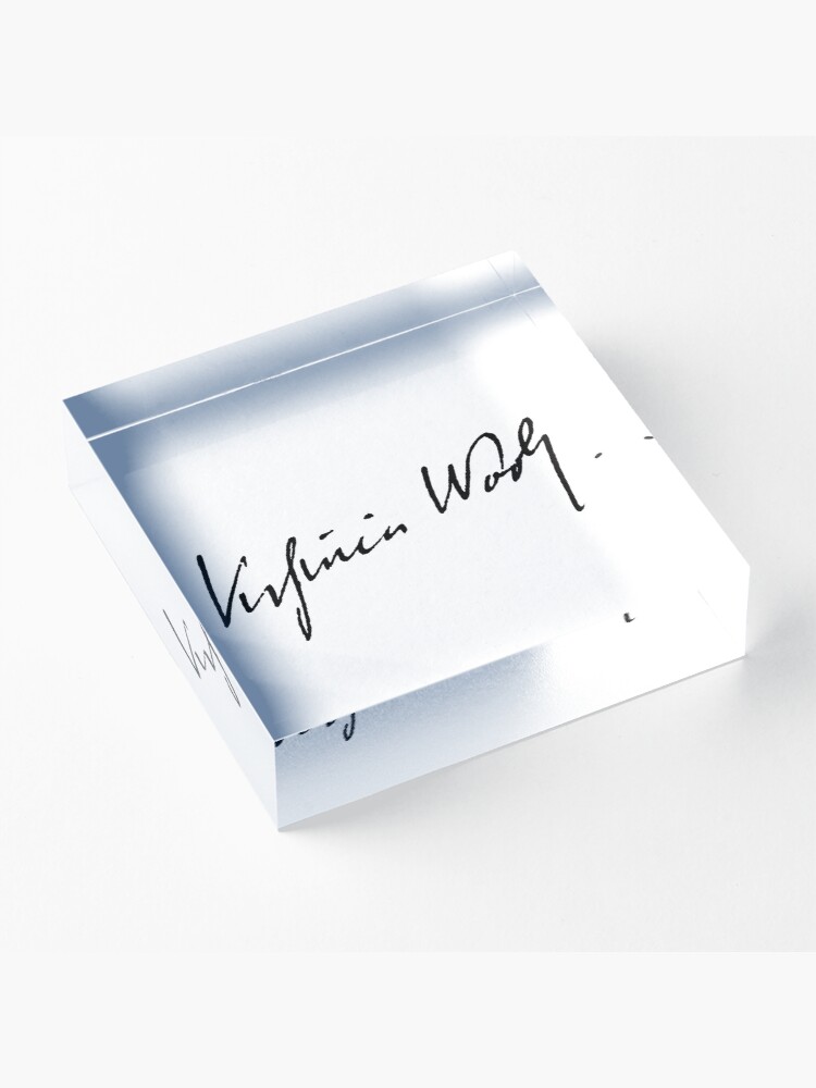 "Signature of Virginia Woolf" Acrylic Block for Sale by PZAndrews ...